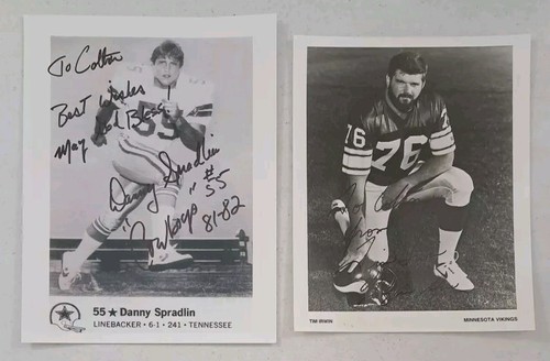 Tennessee Vols Football Collectible Large Signed Photos Tim Irwin/Danny ...