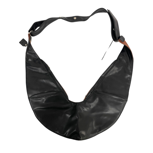 Sash Bag Crossbody Faux Leather Reversible Travel Black Brown NWT | eBay