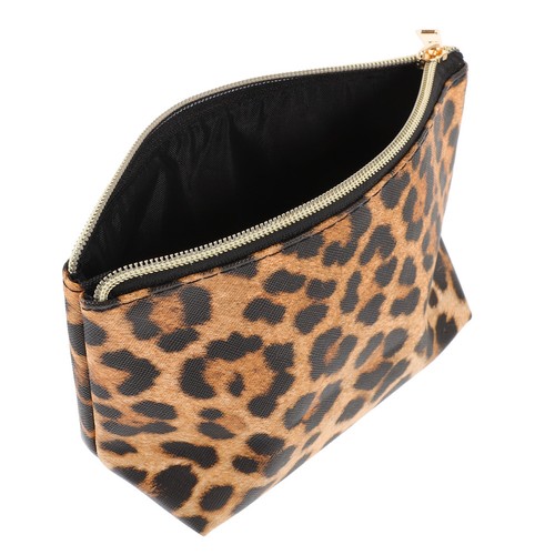 Leopard Pattern Makeup Bag Travel Toiletry Bag Portable Makeup Bag ...