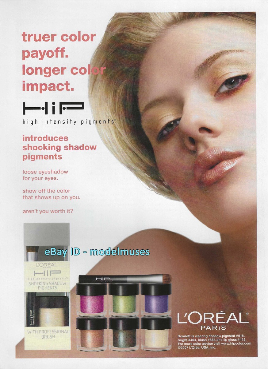 L'OREAL Cosmetics 1-Page Magazine PRINT AD 2007 SCARLETT JOHANSSON | eBay