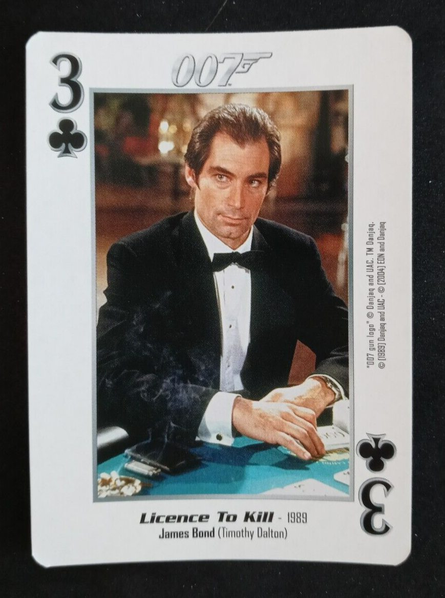 2002 James Bond 007 Movie Playing Card Films 11-19 3 Clubs | eBay
