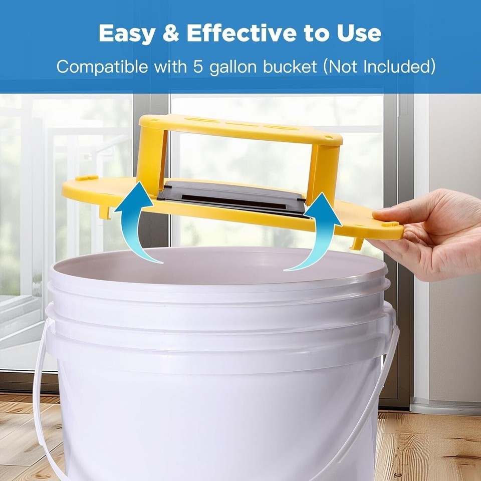 2PACK Flip Bucket Lid Mouse Rat Trap Bucket Mousetrap Catcher USA FAST ...