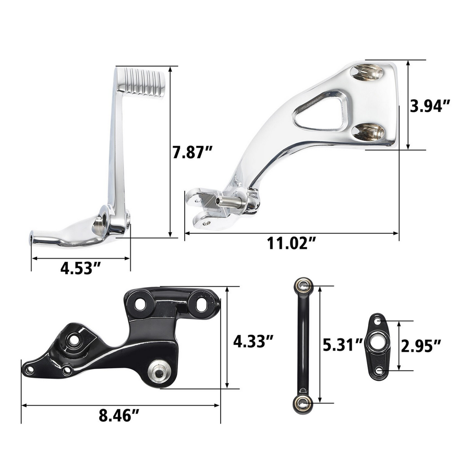 Mid Control Brake Side For Harley Fat Bob FXFB 114 FXFBS Sport Glide ...