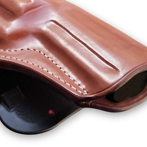 Leather Paddle Holster Fits, Colt Python 357 Magnum Revolver 4.25 ...