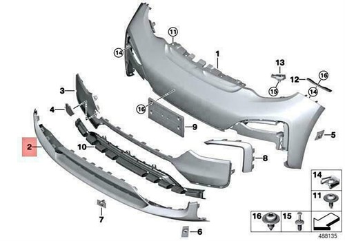 OEM BMW I I3 I01 I3 120AH REX 94AH TRIM BUMPER FRONT 51118738449 ...