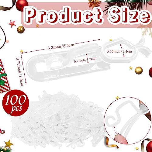 Christmas Light Clips All in One Clips 100Pack, All in One Clips 100PC ...