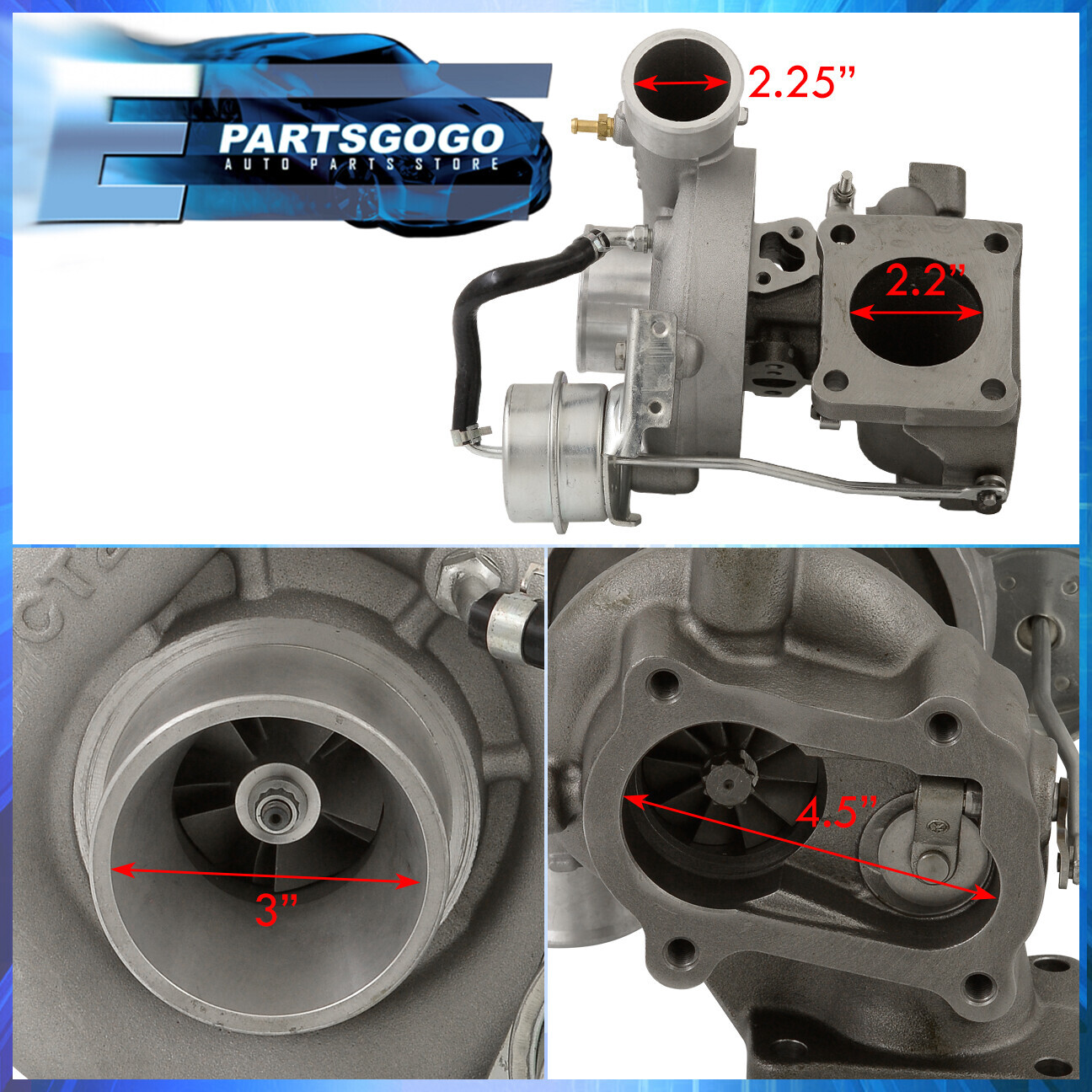 For 90-97 Toyota Land Cruiser J80 1HDT 1HD-FT JDM CT26 Turbo 4-Bolt ...