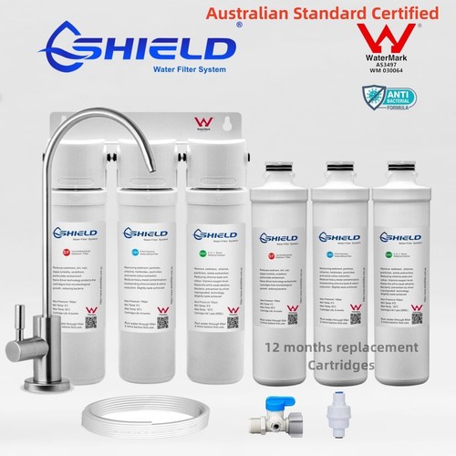 WaterMark Certified Triple Undersink Water Filter System +Replacement ...
