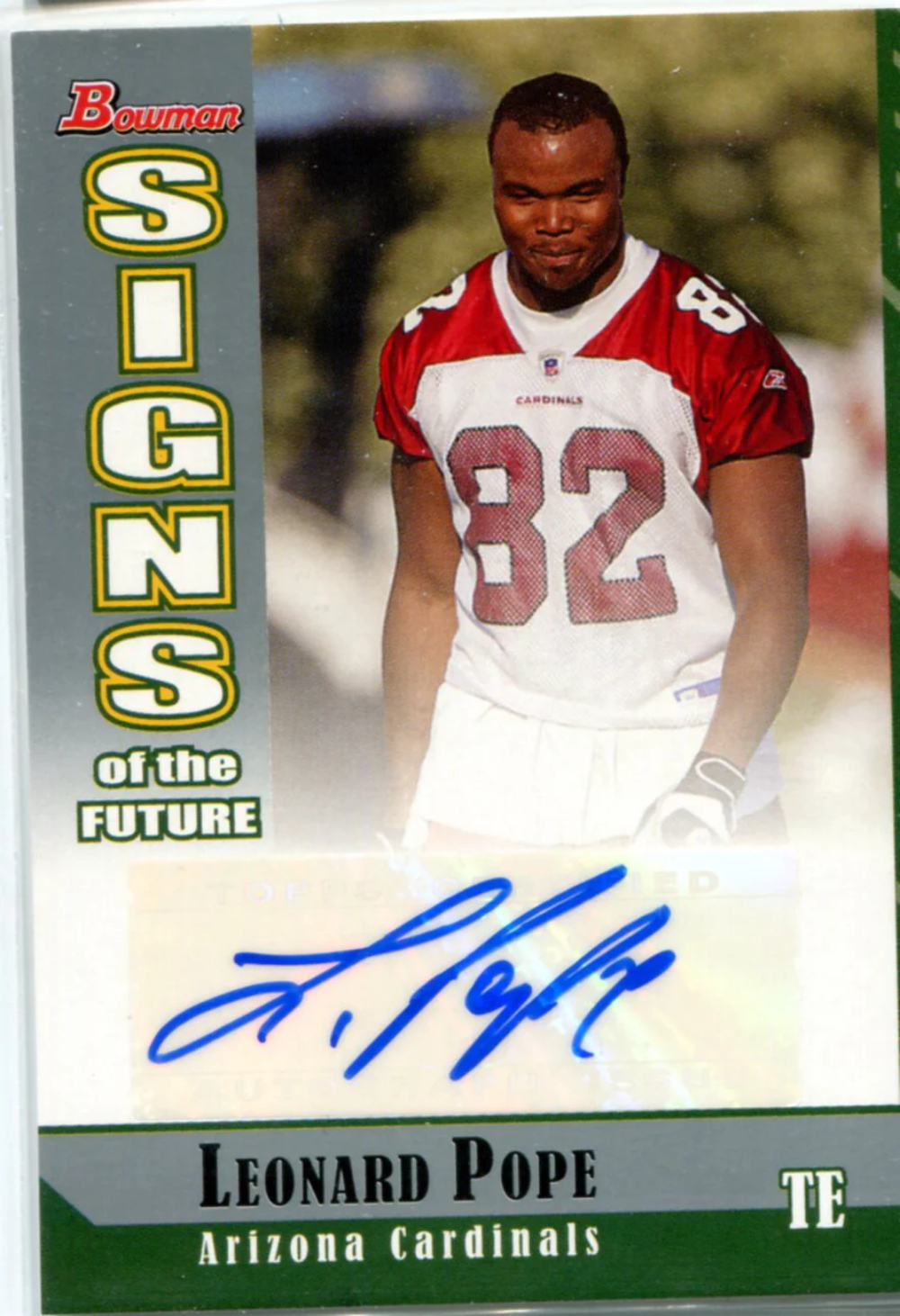 Leonard Pope 2006 Topps Signs of the Future Autographed Card | eBay