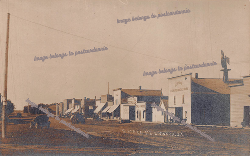 RPPC Inwood Iowa Main Street JC Jensen Livery Feed Sales Barn Photo ...