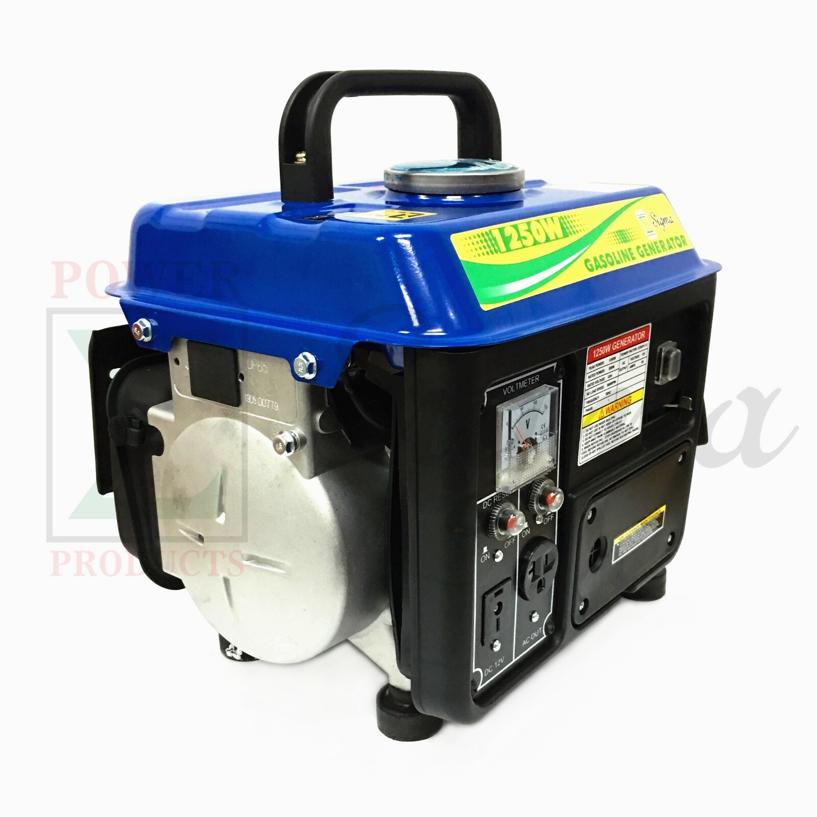 Sigma 1250 Watts Portable Gasoline Generator Power 2 Stroke RV Camping ...