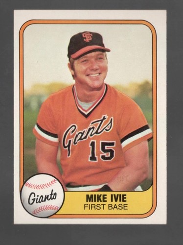 1981 Fleer Mike Ivie San Francisco Giants #435 Near Mint or Better | eBay