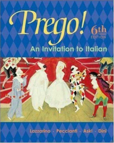 Prego! : An Invitation to Italian: Student Prepack with Bind-In Card by ...