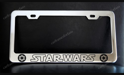 "STAR WARS IMPERIAL" License Plate Frame, Custom Made of Chrome Plated ...