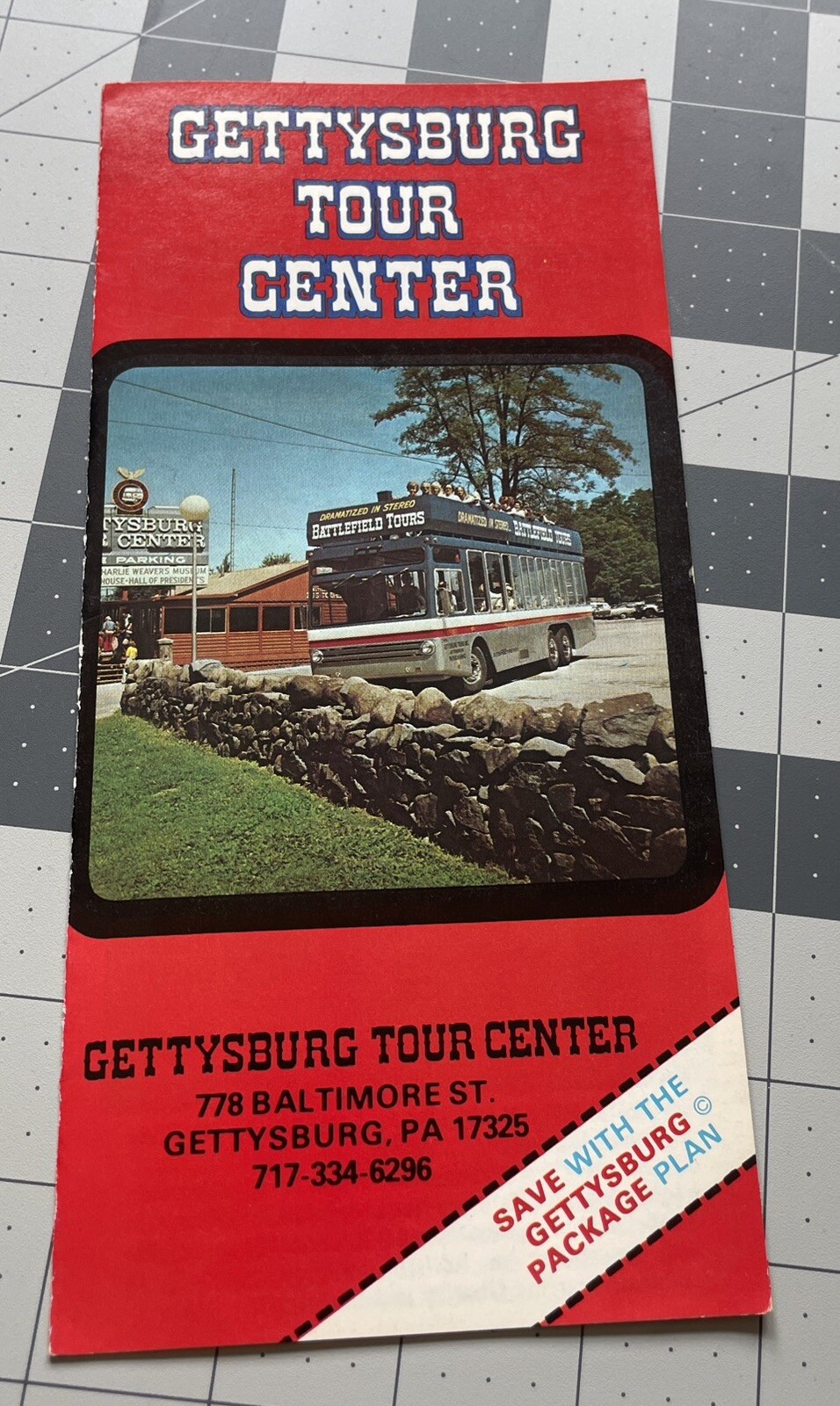 Vintage Gettysburg Tour Center Pamphlet | eBay