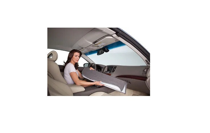 CoverCraft Silver Sunscreen Folding Sun Shade Custom Fit Heat Shield ...