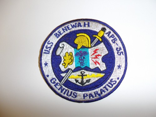 e1328 US Navy Vietnam USS Benewah APB35 Barracks Ship Genius Paratus ...