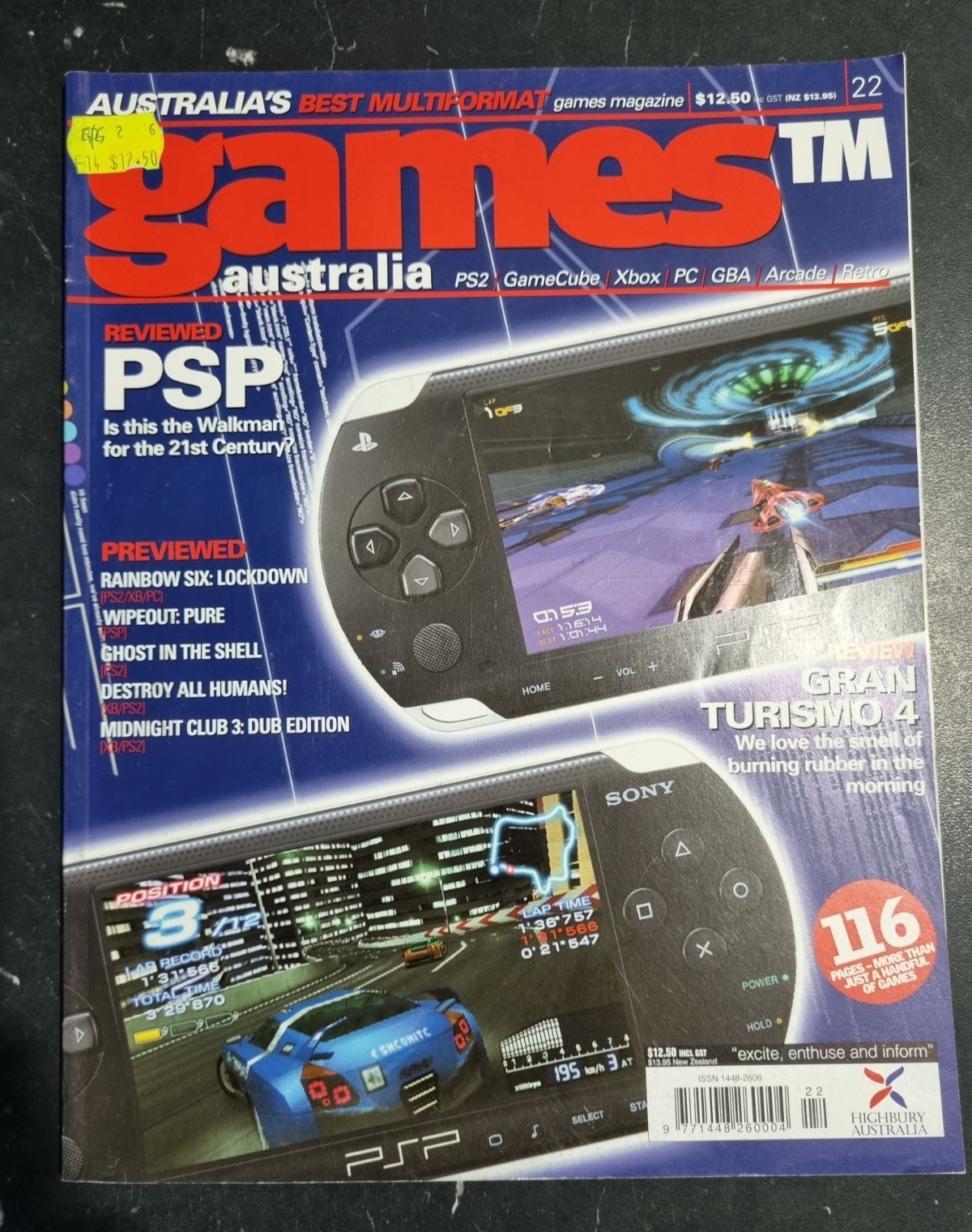 GAMES TM MAGAZINE AUSTRALIA Issue #22 dated 2005 PS2/GAMECUBE/XBOX/PC ...