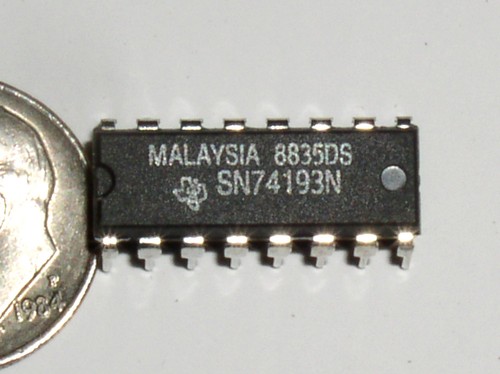 TI 74193 SN74193N SN74193 SYNCHRONOUS 4-BIT UP/DOWN COUNTER DUAL CLOCK ...