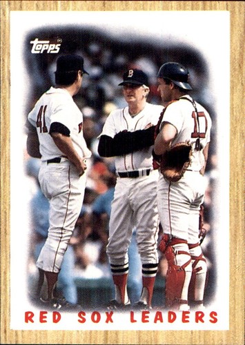 1987 Topps #306 BOSTON RED SOX TEAM Tom Seaver RIP | eBay