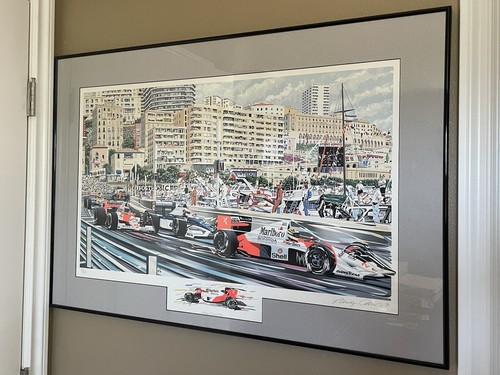Randy Owens 1990 Monaco Grand Prix Ayrton Senna- Artist's Proof Signed ...
