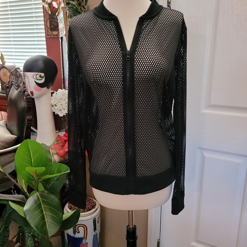 Victoria's Secret Victoria Sport Bomber Jacket Athletic Fishnet Small ...