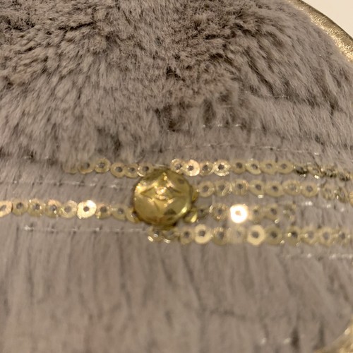 Stephanie Johnson Grey Fuzzy Sequin Sleeping Mask | eBay