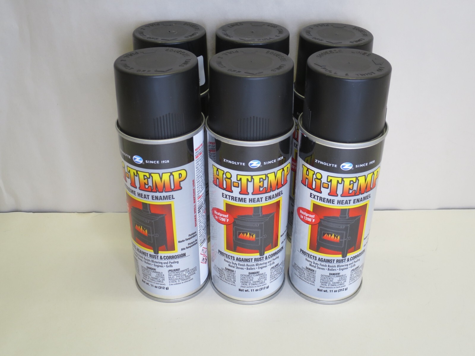 Zynolyte Hi-Temp Paint- Black Aervoe Z635 12oz Can Case of 6 | eBay