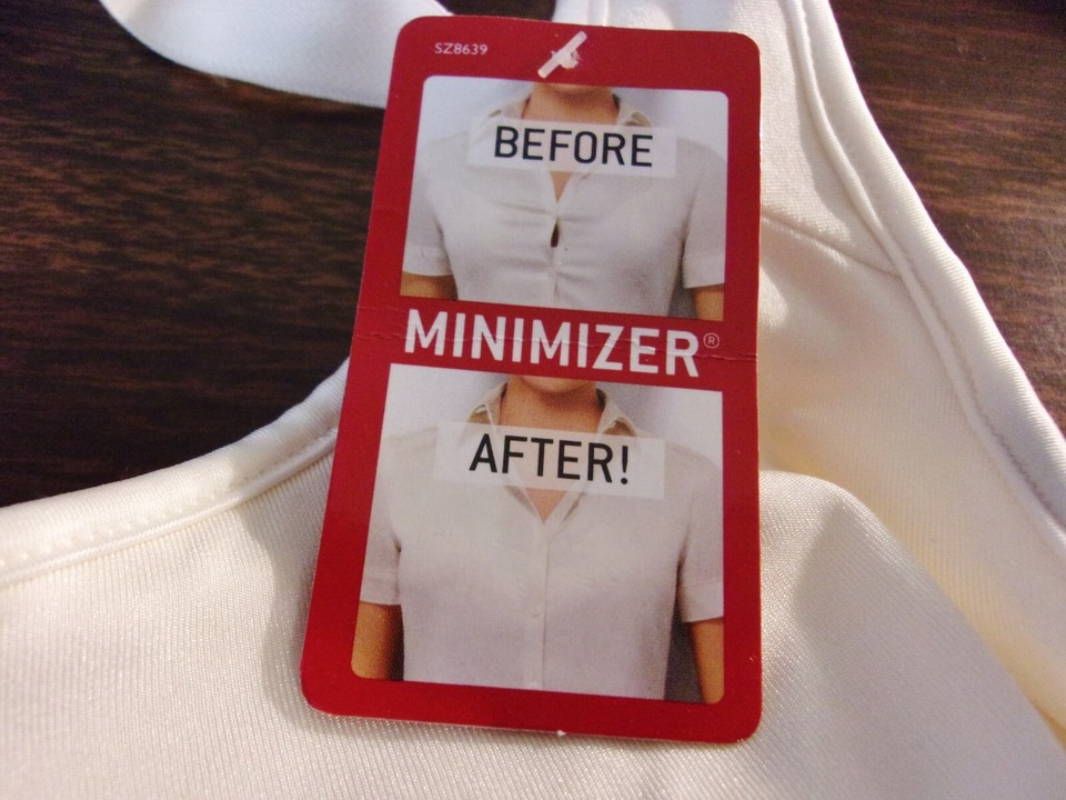 Lilyette Natural Ivory Underwire Minimizer Bra Style #0904 - 38DD - NEW ...