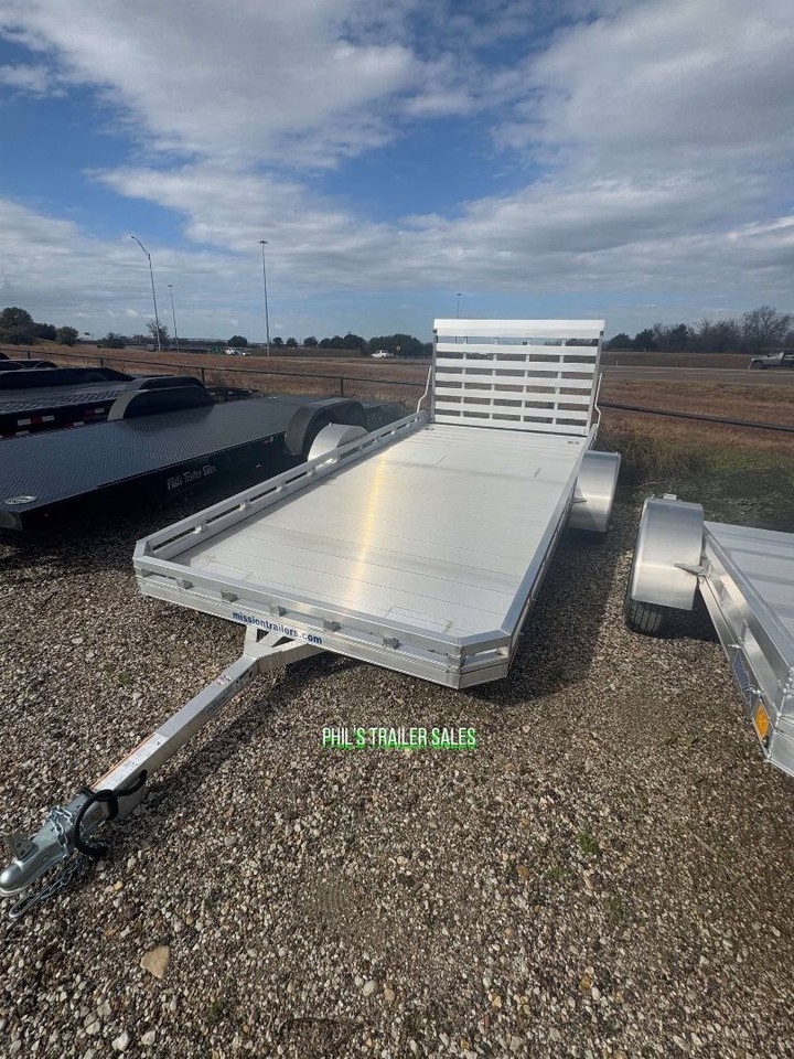 2024 Mission 6.5X14 ALL ALUMINUM Utility Trailer FOLD DOWN GATE ONLY ...