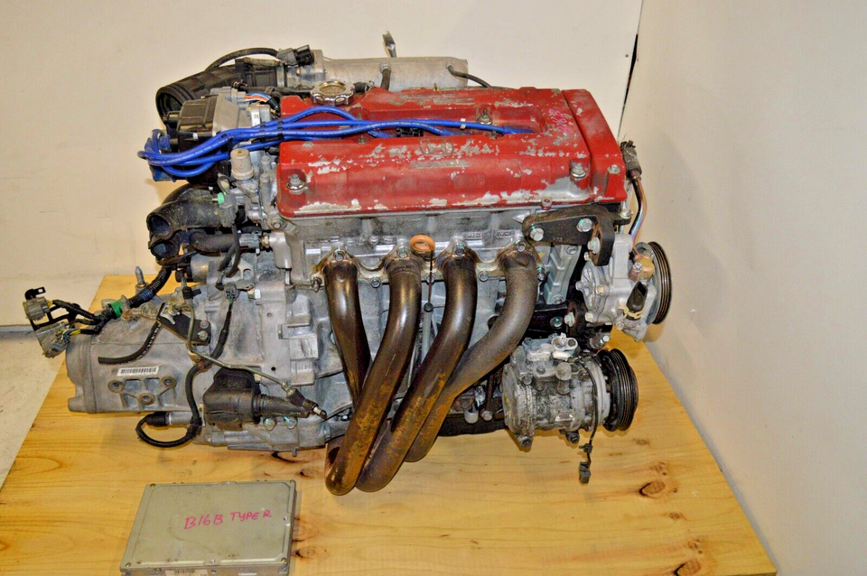 HONDA CIVIC B16B TYPE R ENGINE 1.6L DOHC VTEC MOTOR 5-SP LSD TRANS JDM ...