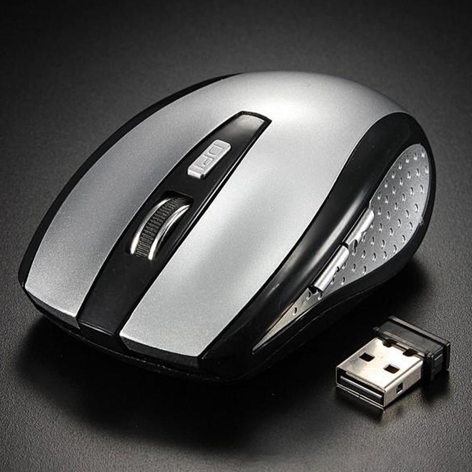 2.4GHz Cordless Wireless Optical Mouse Mice Laptop PC Computer & USB ...