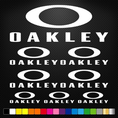 OAKLEY - 8 Decals Stickers Sponsors Car Bike Motorcycle Motocross MX ...