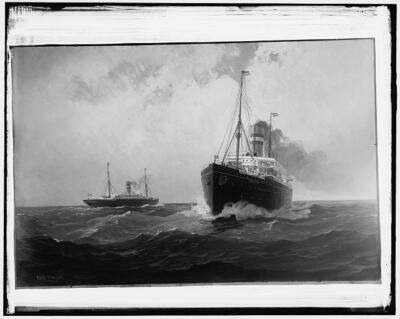 SS Potsdam,ocean liners,boats,Holland American Line,Detroit Publishing ...