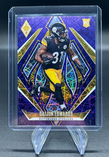 2024 Panini Phoenix Daijun Edwards Purple Lazer Rookie #173 Pittsburgh ...