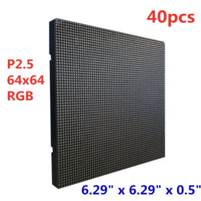 40Pcs P2.5 64x64 Indoor Led Display RGB High-definition Matrix Display ...