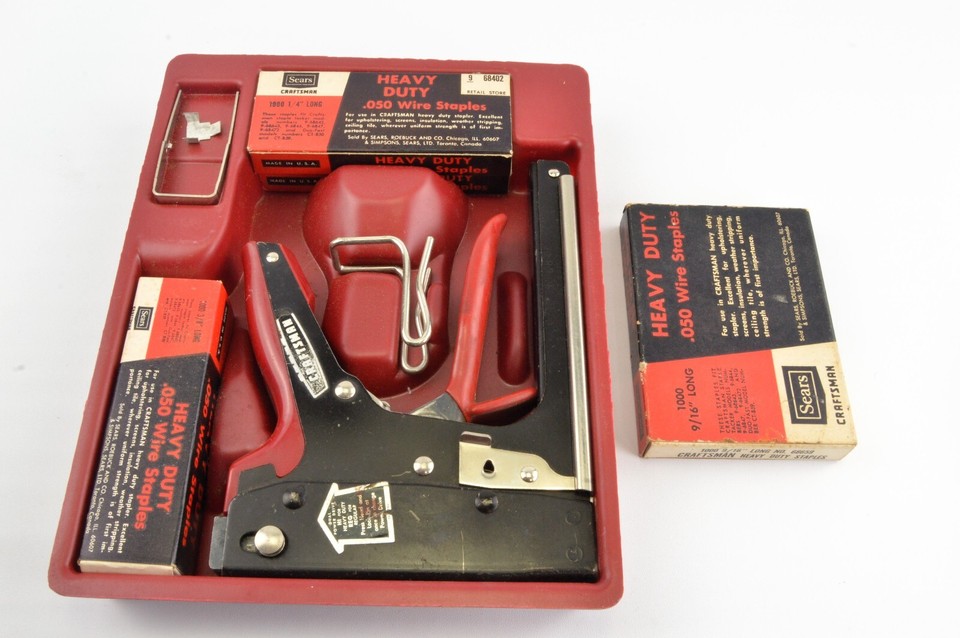 Vintage Craftsman Manual Heavy Duty 96847 Stapler Kit | eBay