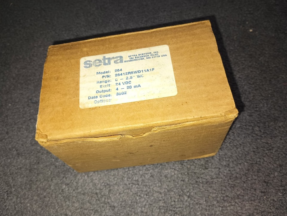 SETRA 2641-2R5W-D-11-A1-F / 26412R5WD11A1F Differential Pressure ...