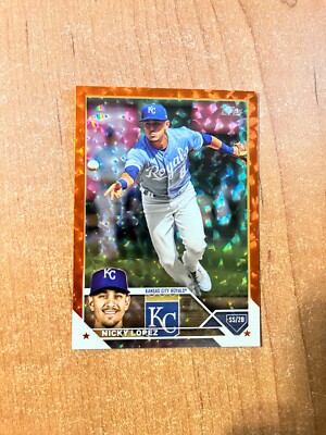 2023 Topps Update - Nicky Lopez - #US151 Orange Ice Foil Parallel #d ...