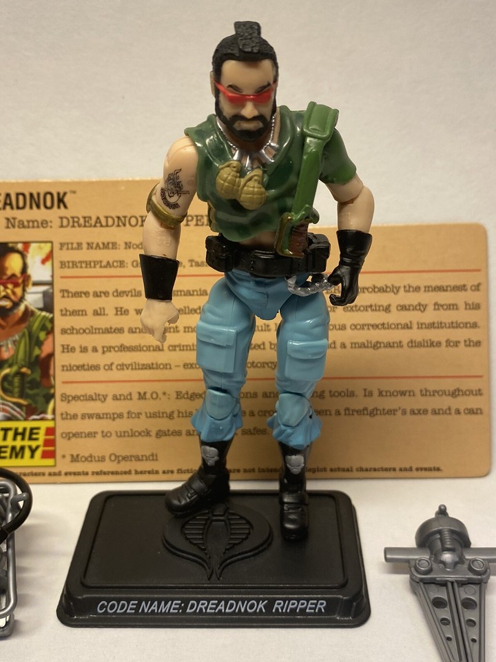 GI JOE **Dreadnok Ripper** 25th/30th/50th action figure *COMPLETE* | eBay