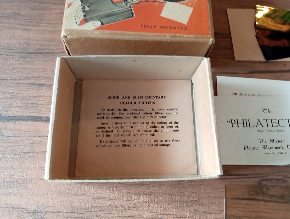 The Philatector Electric Watermark Detector H.&.A.Wallace 94 Old Broad ...
