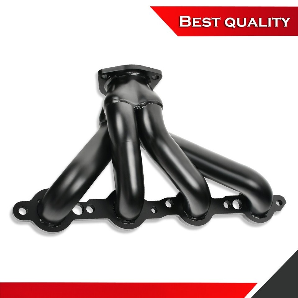 Shorty Style Black Steel Headers Suit Chevy SBC LS LS3 LS6 LS7 Block ...