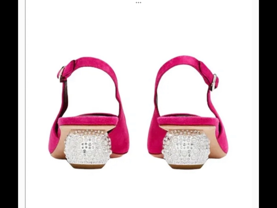 Kate Spade New York Ruby Festive Pink Suede Slingback,NWOB sz.10 ...