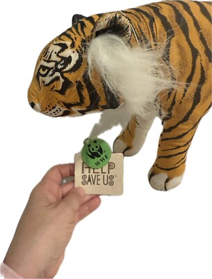 NWT Vintage Applause Bengal Tiger Realistic Plush Standing 1986 Tiger ...
