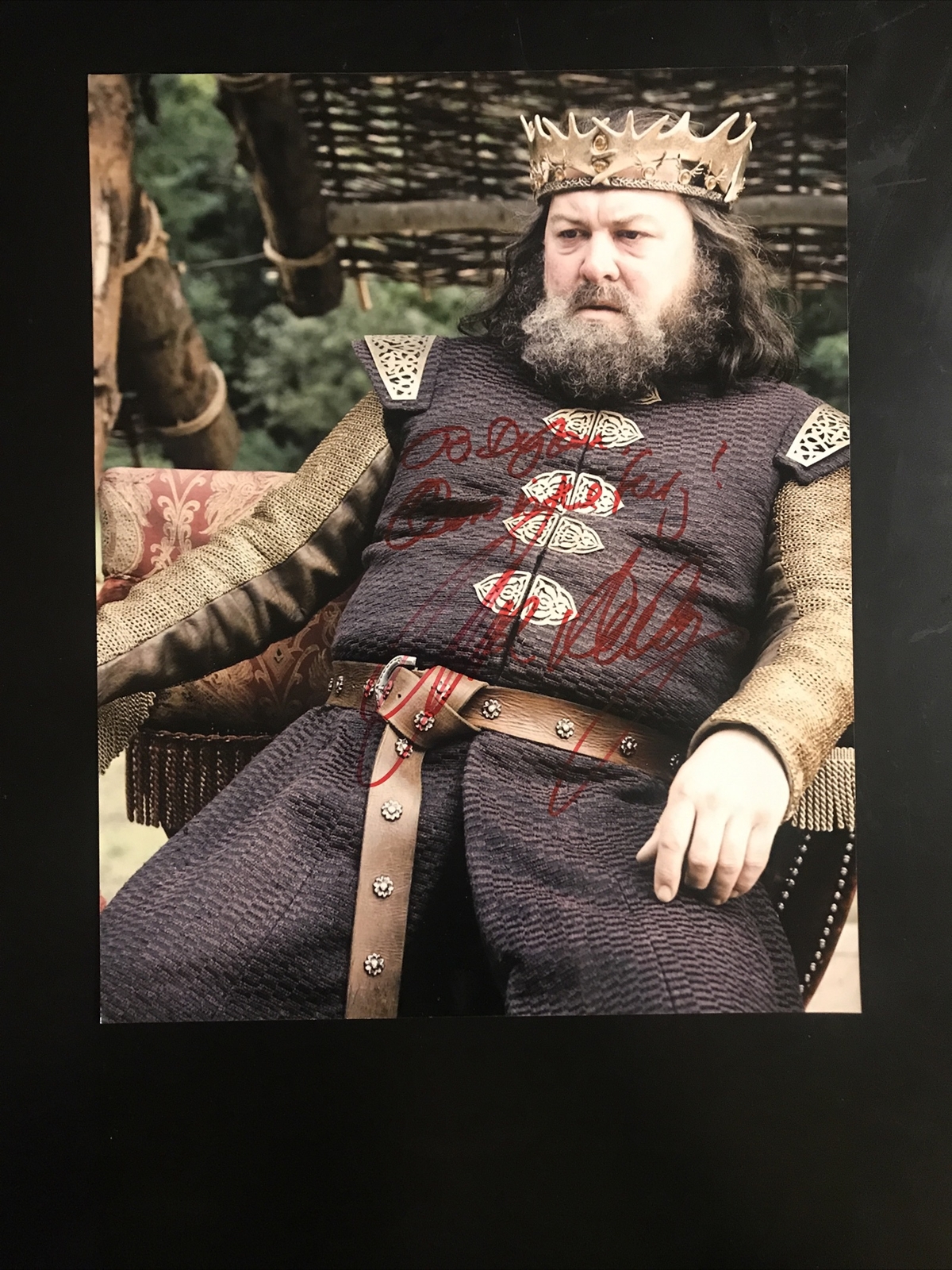 GAME OF THRONES MARK ADDY KING AS ROBERT BARATHEON AUTOGRAPH | eBay