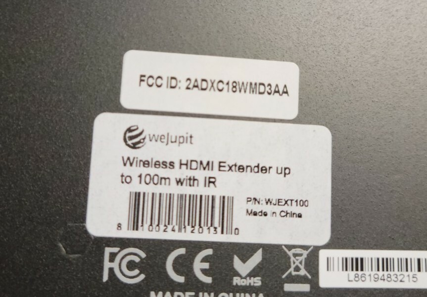 Wireless Extender 100M WJEXT100 Transmitter and Receiver loop through ...