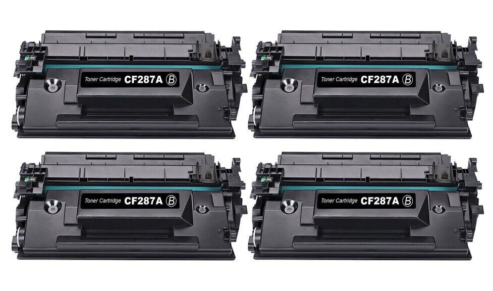 4PK CF287A 87A Toner Cartridge Fits for HP LaserJet Pro M501dn M506dn ...