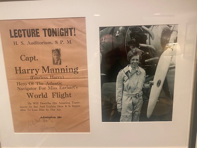 Captain Harry Manning autograph -Navigator on Amelia Earhart's World ...