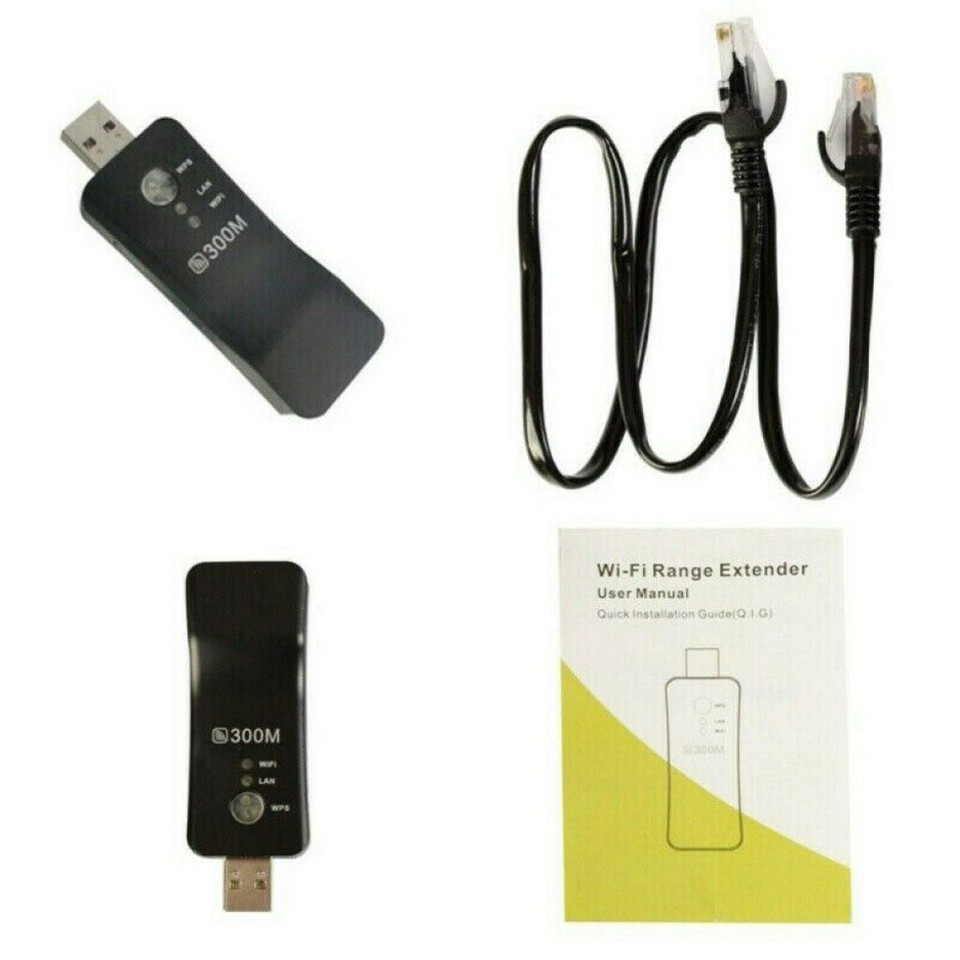 Samsung Capable Smart TV LAN Adapter Ethernet WiFi Wireless Dongle 300M ...