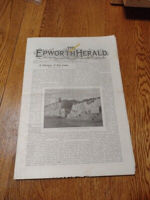 ANTIQUE - THE EPWORTH HERALD NEWSPAPER. JULY 14, 1900 | eBay